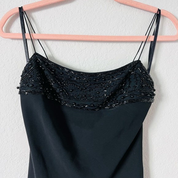 Express | Dresses | Vintage Silk Black Midi Slip Dress | Poshmark